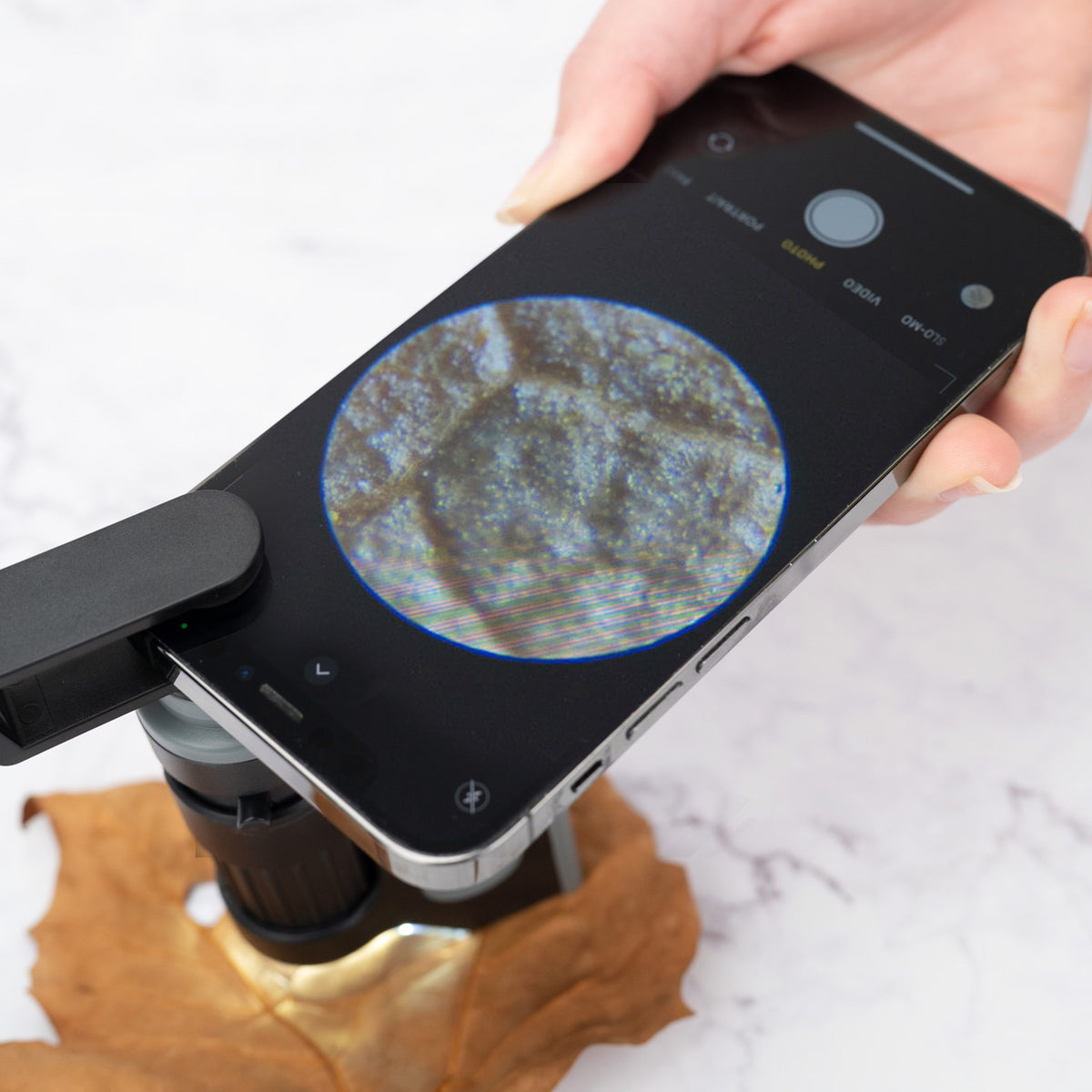 MicroBrite™ Pro LED Lit Zoom Pocket Microscope with Smartphone Adapter ...