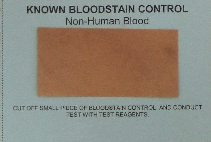 Known Blood Control Card – medtechforensics
