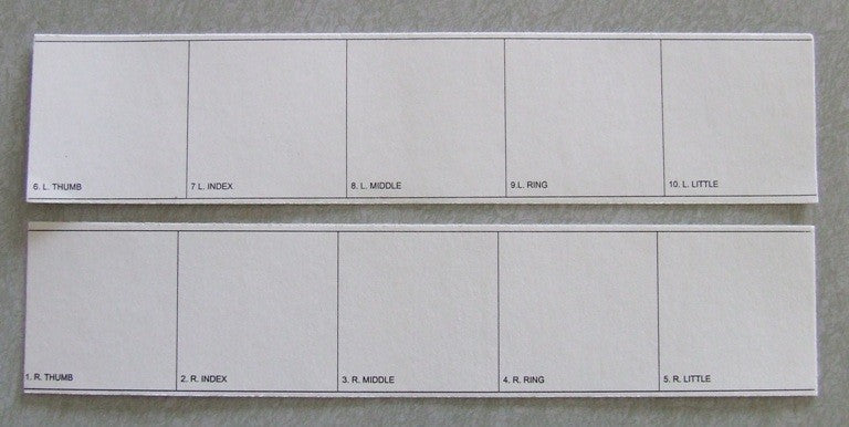 Post Mortem Fingerprint Strips - Right and Left Hand – medtechforensics